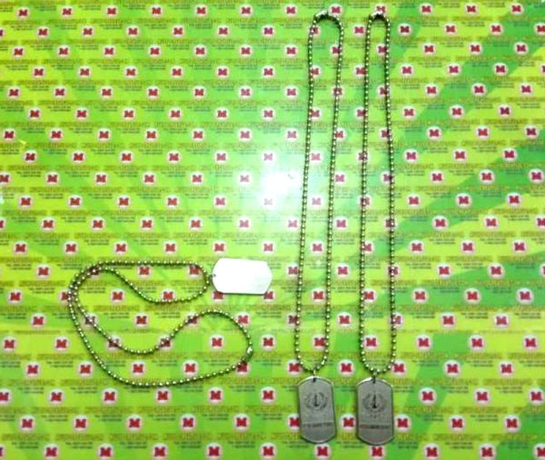 Buat Kalung Tentara, Kalung Militer, Kalung Plat Identitas – pesan ...