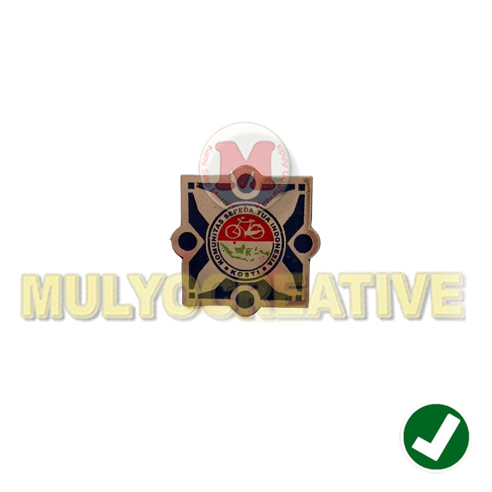 Lencana Logo KOSTI Bahan Logam Stainless Harga Murah – pesan sabuk ...