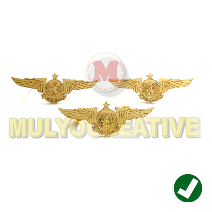 Jual Lencana Wing Aviation Security – Brevet Wing AVSEC Bahan Logam ...