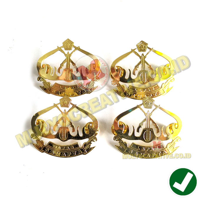 Lencana Lapas Samapta Lencana Pin Lapas Bahan Logam Kuningan | pesan ...