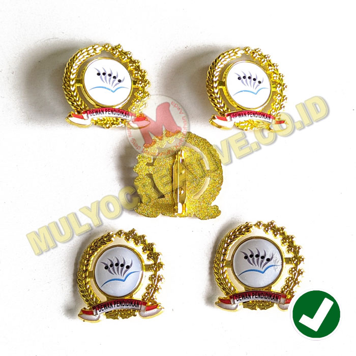 Lencana Pin Dewan Pendidikan Pin Bros Padi Kapas Pengait Peniti – pesan ...