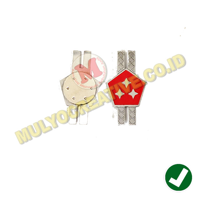 Lencana Pegawai Negeri Pin Kerah Monogram Tanda Pangkat HANKAM Silver ...