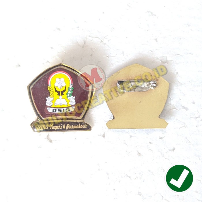 Jual Murah Pin Osis Sekolah – Lencana Pin Osis Custom – Desain Custom ...