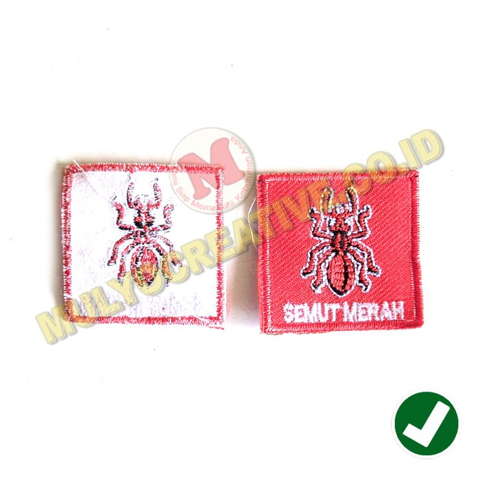 Pesan Bordir Patch Tanda Regu Semut Merah – pesan sabuk sekolah piala ...