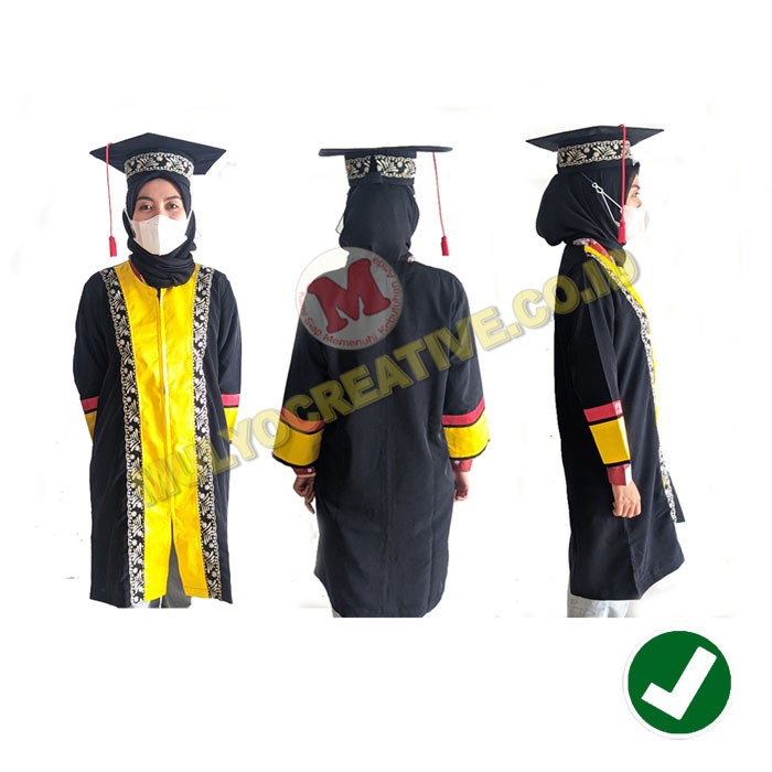 Pesan Baju Toga 1set Baju Toga Wisuda Jubah Toga Topi Wisuda | pesan sabuk sekolah piala lencana ...