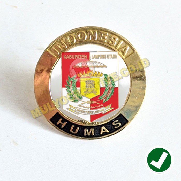 Pesan Lencana Pin Humas Kabupaten Lampung Utara Model Bulat – pesan ...