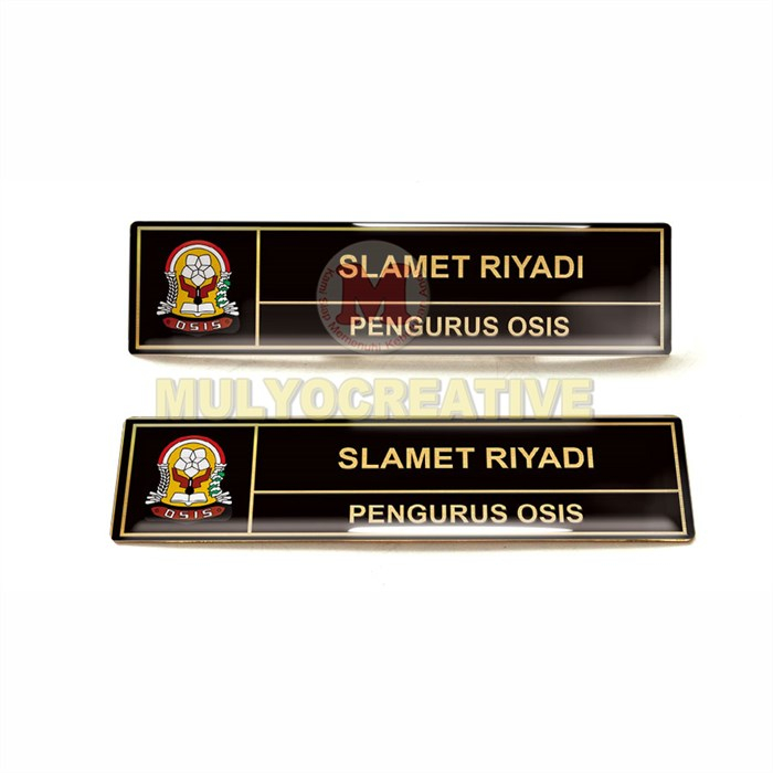 Order Papan Nama Dada OSIS Nametag – Name Tag Custom Logo OSIS – pesan ...