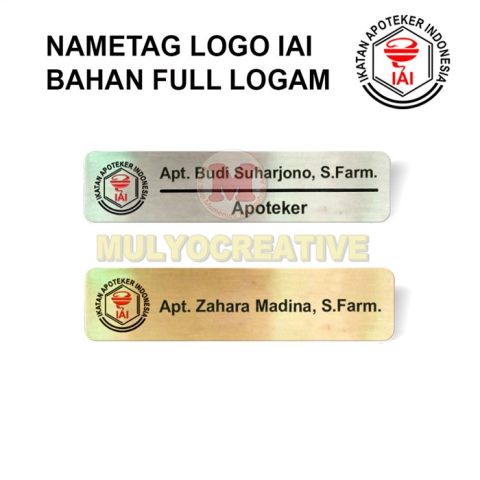 Pesan Name Tag IAI – Nama Dada Stall Ikatan Apoteker Indonesia Full ...