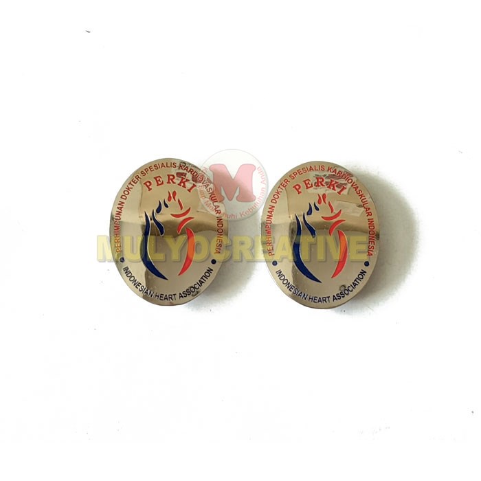 Pesan Pin PERKI Model Oval Lencana Pin Logo PERKI Logam Stainless ...