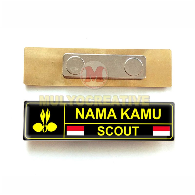 Pesan Name Tag Logo Pramuka | pesan sabuk sekolah piala lencana pin ...